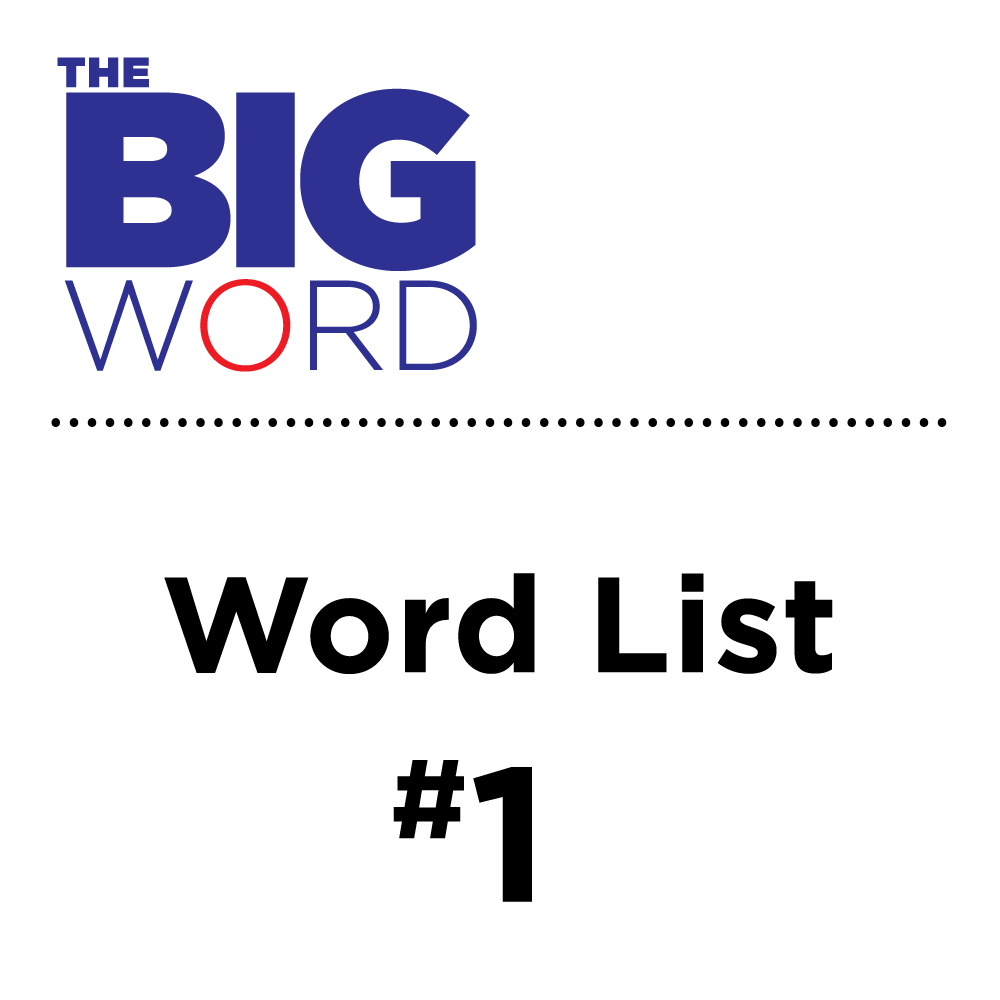 The BIG Word Spelling List 1 Blackbird And Company
